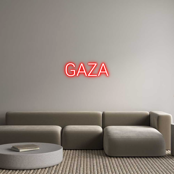 CREATE YOUR OWN CUSTOM NEON GAZA - vinacustom