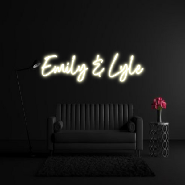 CREATE YOUR OWN WEDDING NEON SIGN Emily & Lyle - vinacustom