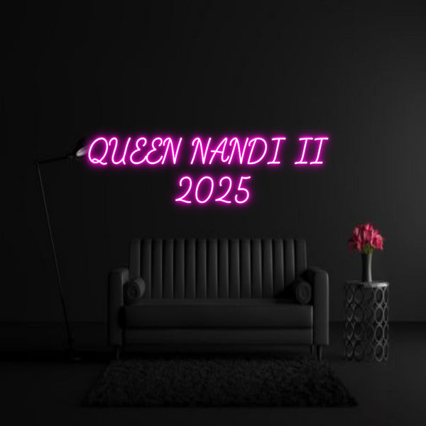 CREATE YOUR OWN WEDDING NEON SIGN QUEEN NANDI I... - vinacustom