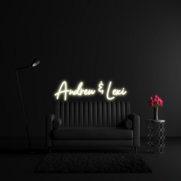 CREATE YOUR OWN WEDDING NEON SIGN Andrew & Lexi - vinacustom