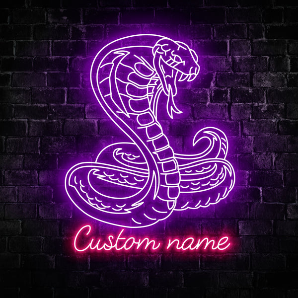King Cobra Neon Sign - Custom Name King Cobra Led Neon Sign - Gift Ide ...